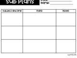 Sub Plans Template Editable Powerpoint Google Slides Pdf Easy