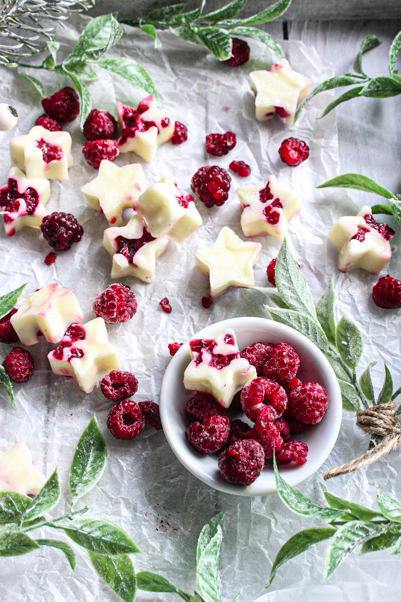 White Chocolate Raspberry Stars Recipe
