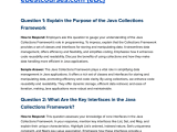 85 Java Collections Interview Questions With Sample Answers How To