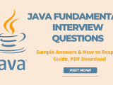55 Java Fundamentals Interview Questions With Sample Answers How To