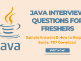 50 Java Interview Questions For Freshers With Sample Answers How To