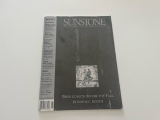 1995-Sunstone: Pride Cometh Before the Fall- Wayne C. Booth – Eborn Books