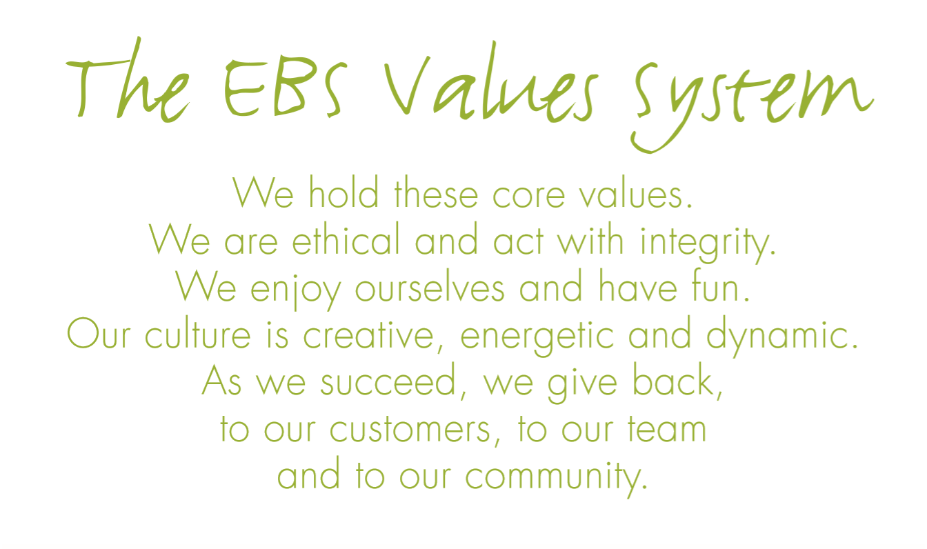 EBS Launches its EPIC Values | Evolution Business Systems
