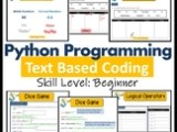 Text Based Coding With Python Programming Computer Science Coding
