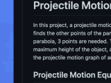 Projectile Motion Graph Generator