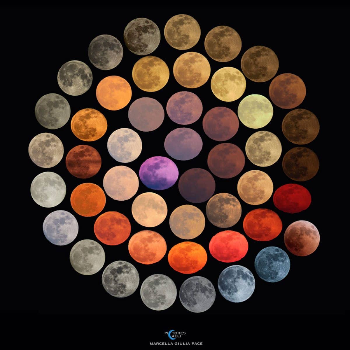 ¿De qué color es la Luna? Poesía cósmica convertida en colores