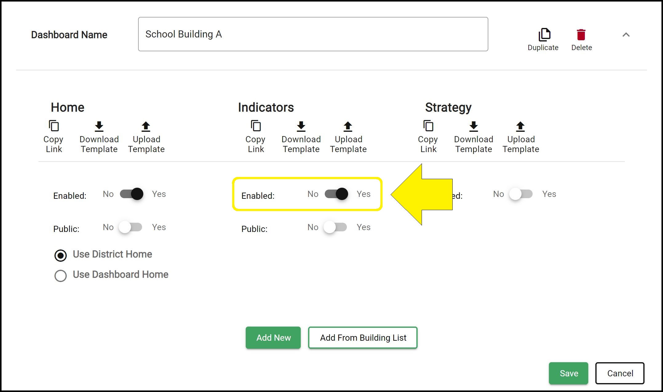 How to enable and disable the Home, Indicators, and Strategy pages for ...
