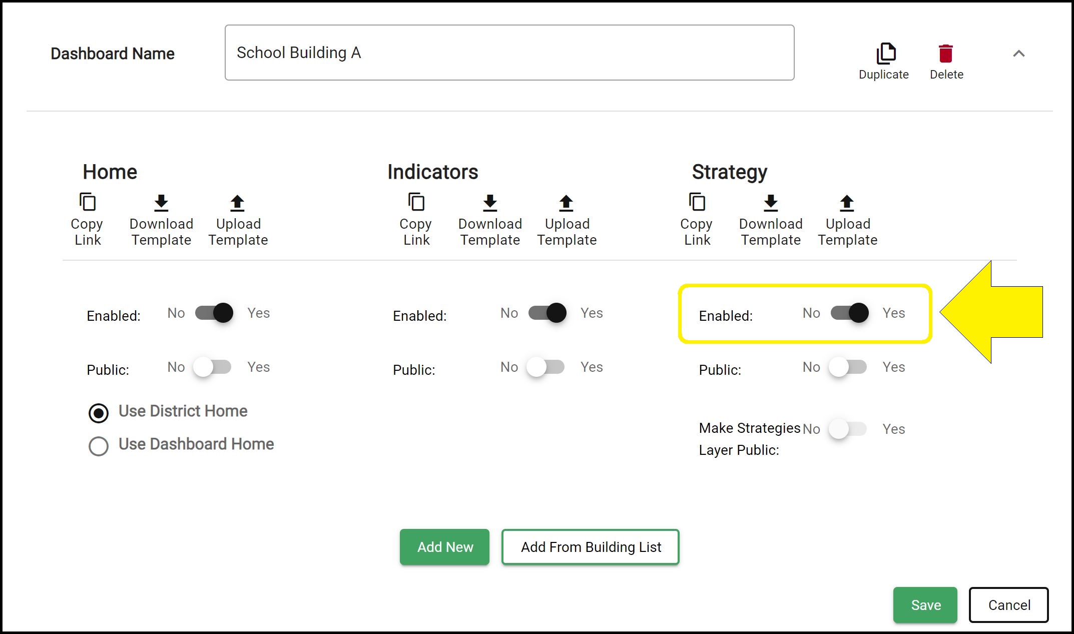 How to enable and disable the Home, Indicators, and Strategy pages for ...