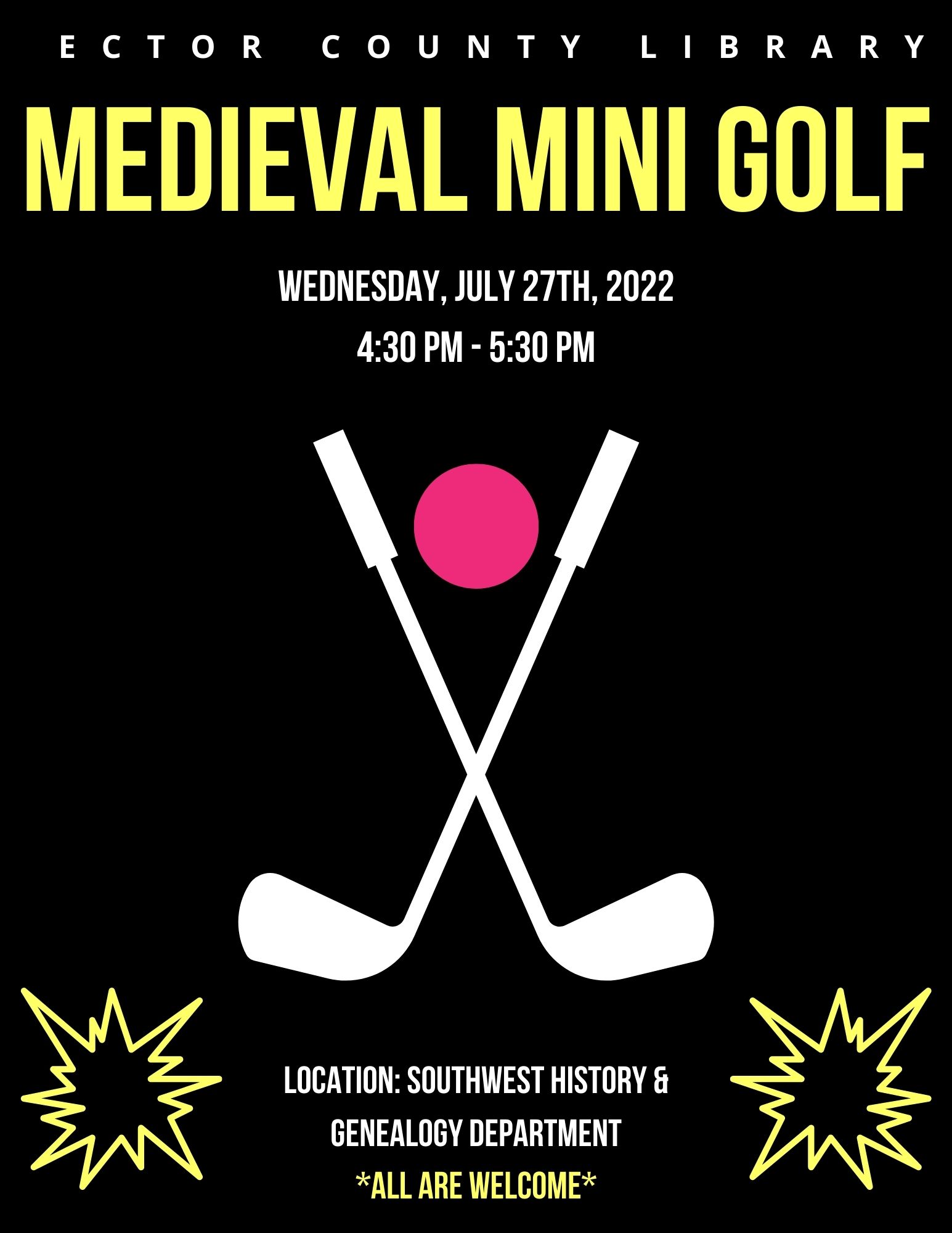 MedievalMiniGolf | Ector County Library