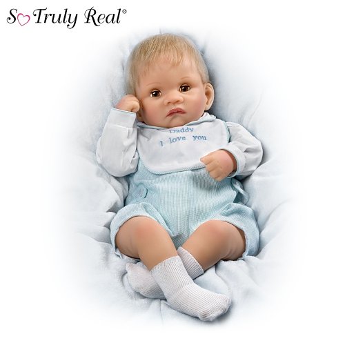 So Truly Real Touch-Activated Realistic Baby Doll: Kyle Kisses Doll by ...