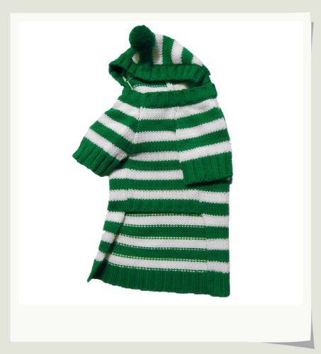 Stinky G Forest Green Stripe Dog Hoodie Sweater #14 - L | The Puppy ...