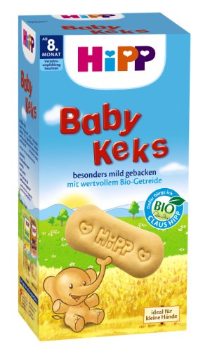 Hipp Baby Keks Bio ab dem 8. Monat 3551, 6er Pack (6 x 150 g Packung ...