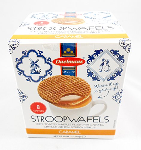 Daelmans Dutch Stroopwafels Wafers Filled with Caramel, Cinnamon, and ...