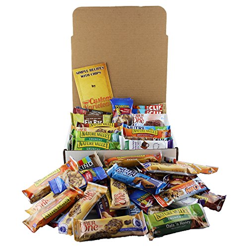 Healthy Bars & Snacks Super Variety Pack Bulk Sampler (50 Count ...
