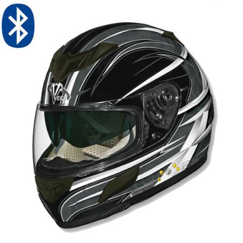 Vega Helmets – Vega V-Tune Bluetooth Helmet Orbit | Motorcycle helmets ...