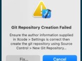Xcode プロジェクト作成時に Git Repository Creation Failed と表示されるときの対処法 えだはの部屋