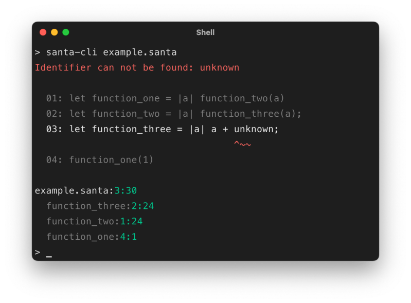 Cli Santa Lang - Space Designs - Premium Desktop Collection