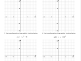 Transformations Of Quadratic Functions Worksheet Fun With Parent