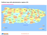 Puerto Rico Municipality Map Editable Powerpoint Maps