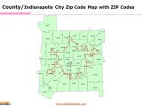 Indianapolis Zip Code Map Editable Powerpoint Maps
