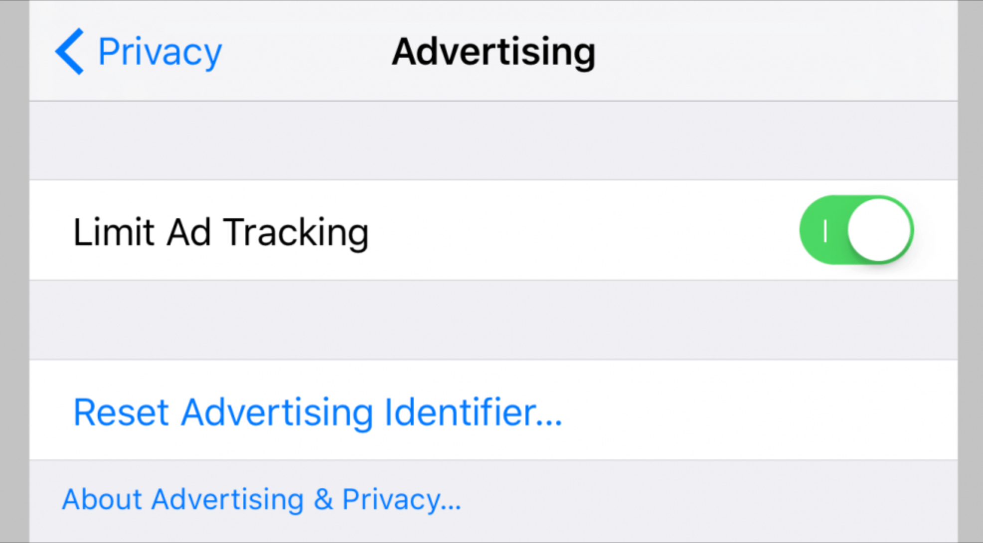 Opt Out of Interest Based Ad Tracking in iOS and tvOS