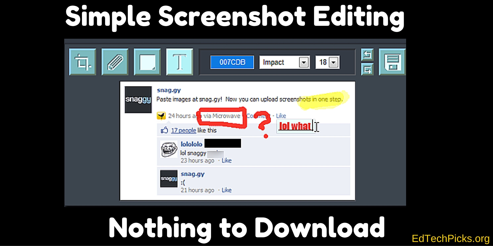 Simple Online Image Editing - Nothing to Download