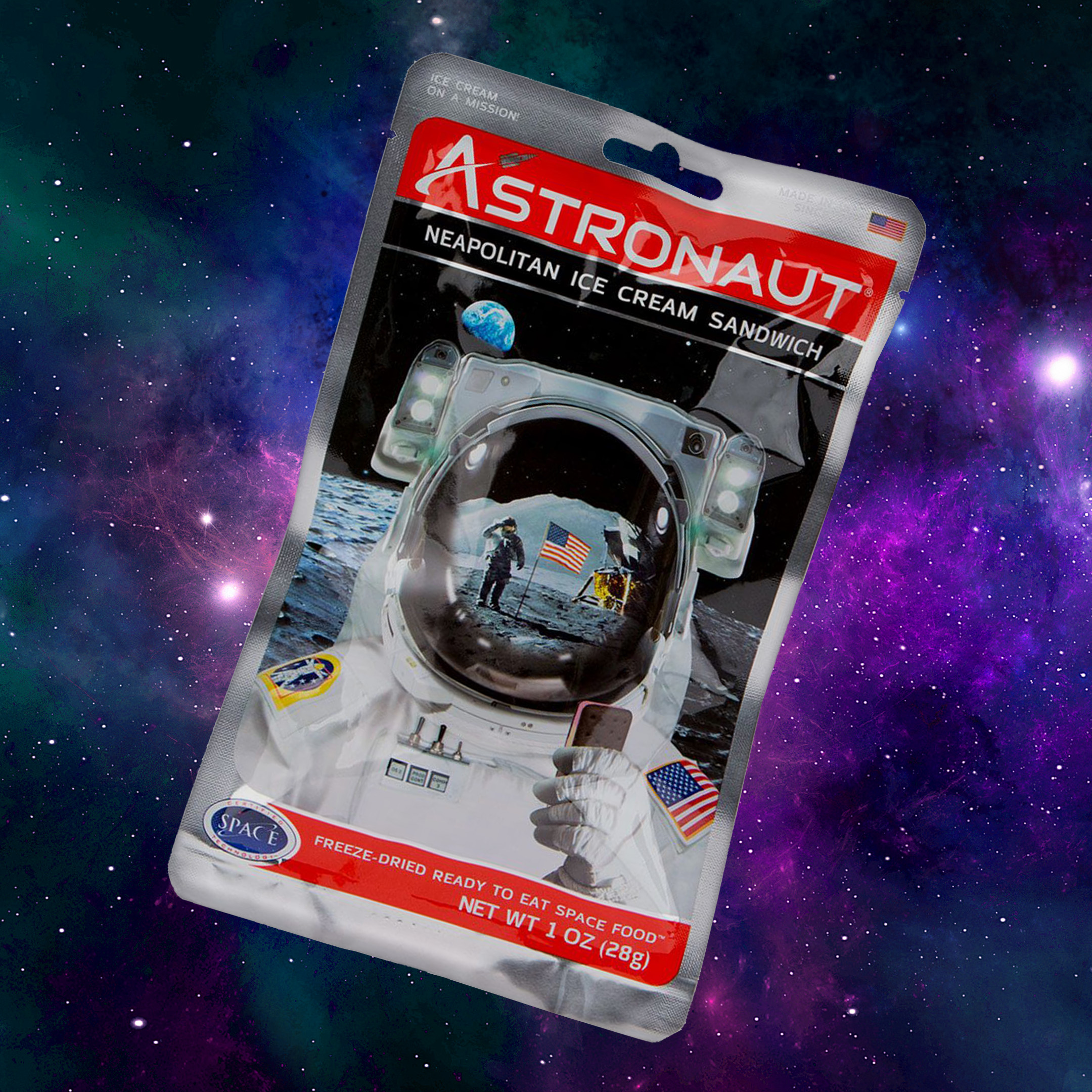 Astronaut Foods® Neapolitan Ice Cream Sandwich – Edu-Sci