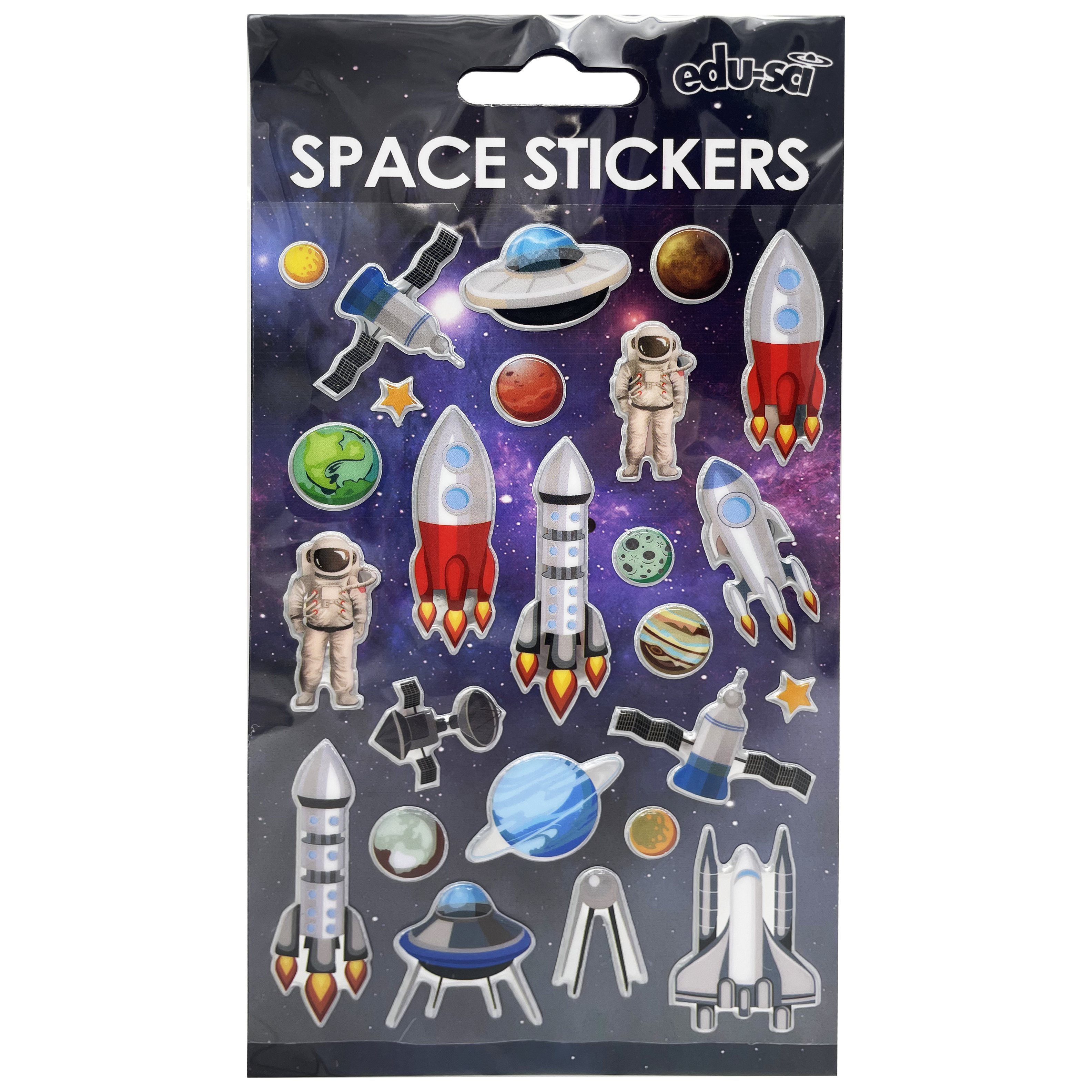 Space Stickers (4 Assorted Designs) – Edu-Sci