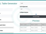 Html Table Code Generator