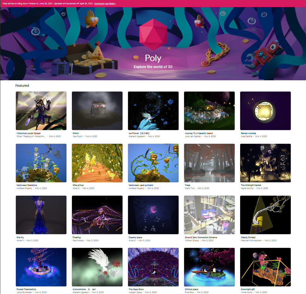 Google Poly: Low Poly Alternatives – Educators in VR