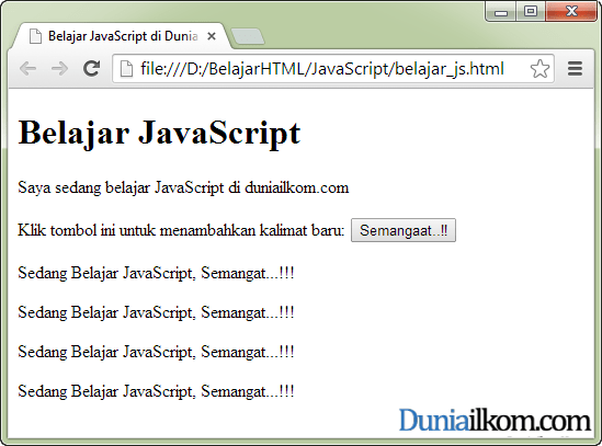 Cara Menjalankan Kode Program JavaScript - Edusoft Center