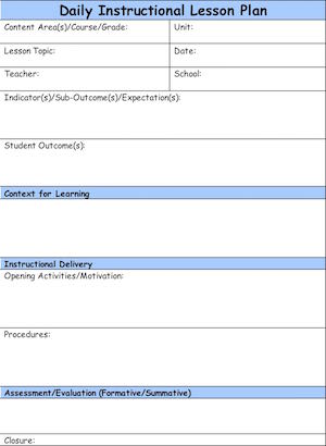 Lesson Plan Template Google Docs - Teachers' Choice - Edutechspot .com