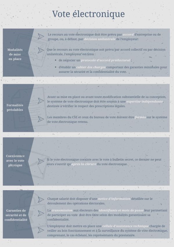 Elections professionnelles: infographie de synthèse sur l’organisation ...