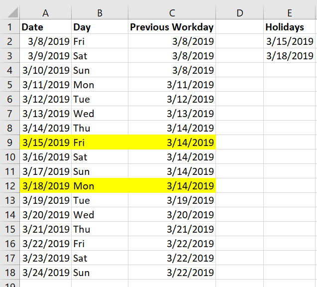 Tips Tricks 170 Calculate Previous Working Day If Date Is Of Tips Tricks 170 Calculate Previous Working Day If Date Is Of