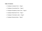 Free Employee Write Up Forms Pdf Word Eforms