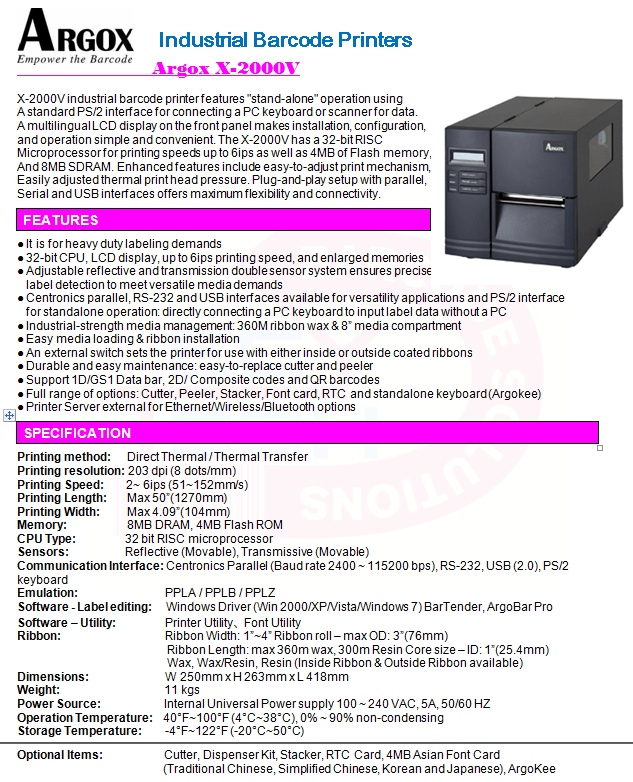 Industrial Barcode Printers – Egy-Tech