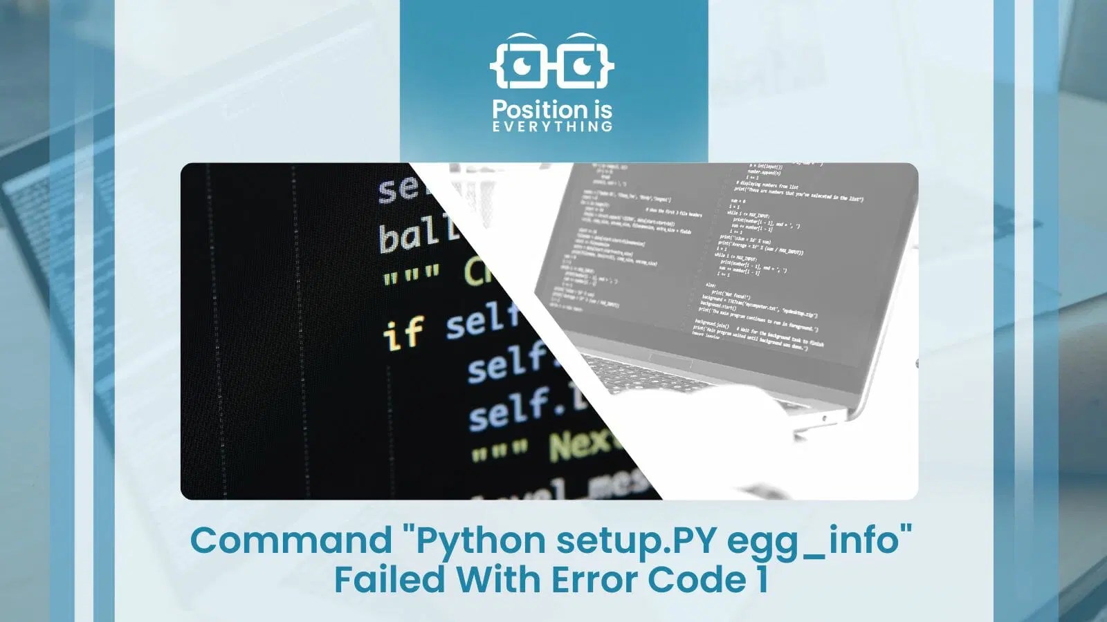 Command Python Setup Py Egg Info Failed With Error Code 1 Position