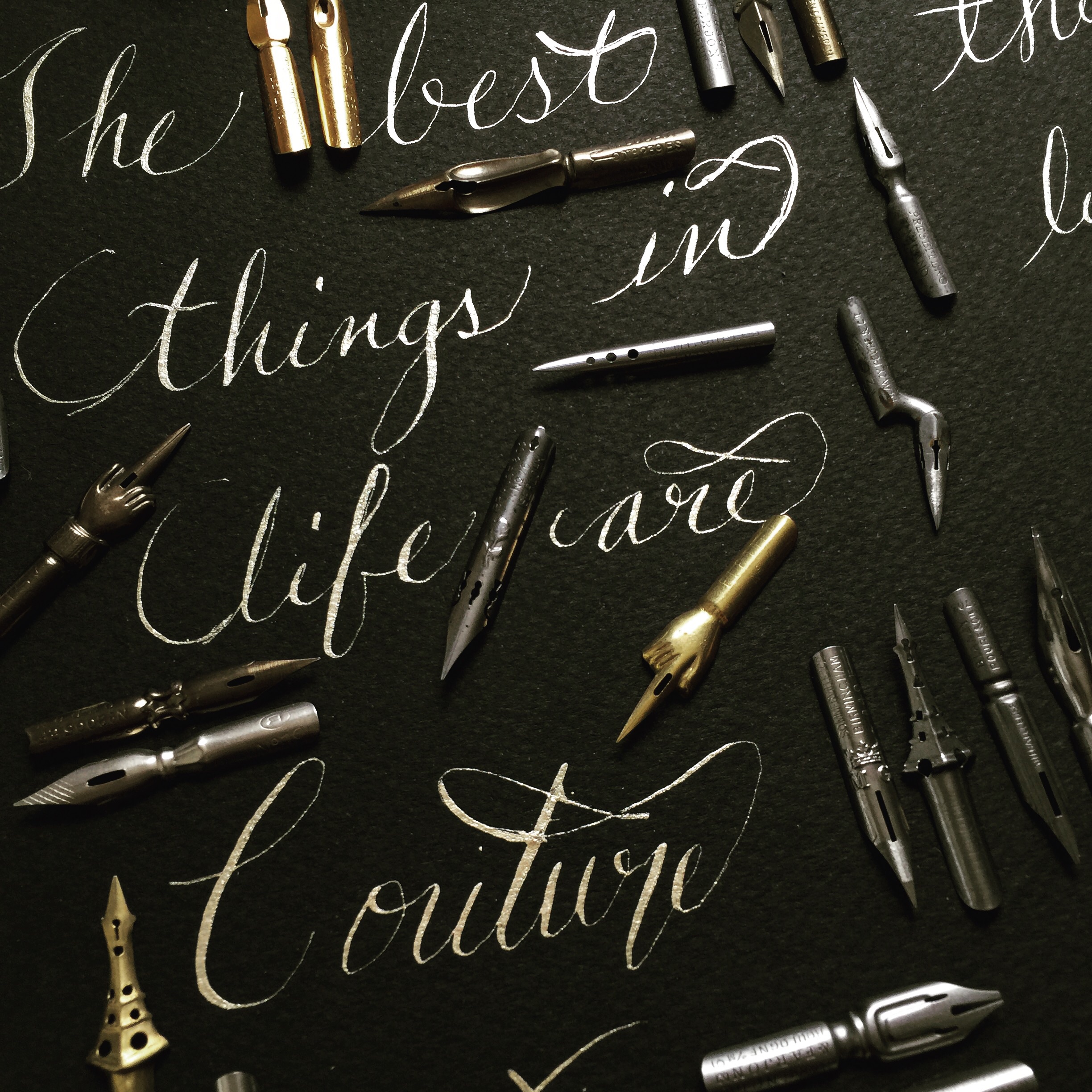 Fashion Calligraphy Making Illustrations with Calligraphy • ELAINE LEON ...