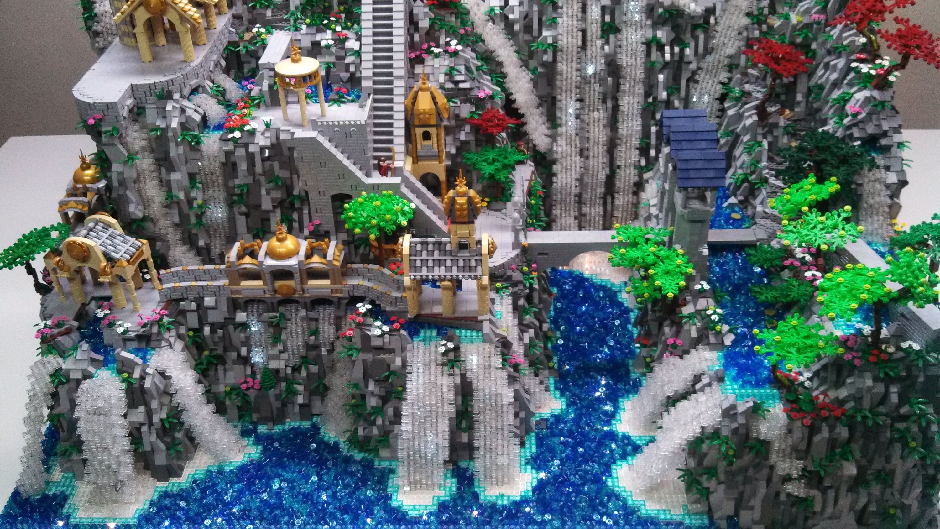 Un fan construye un modelo de Rivendel con 120 mil piezas de Lego – El ...