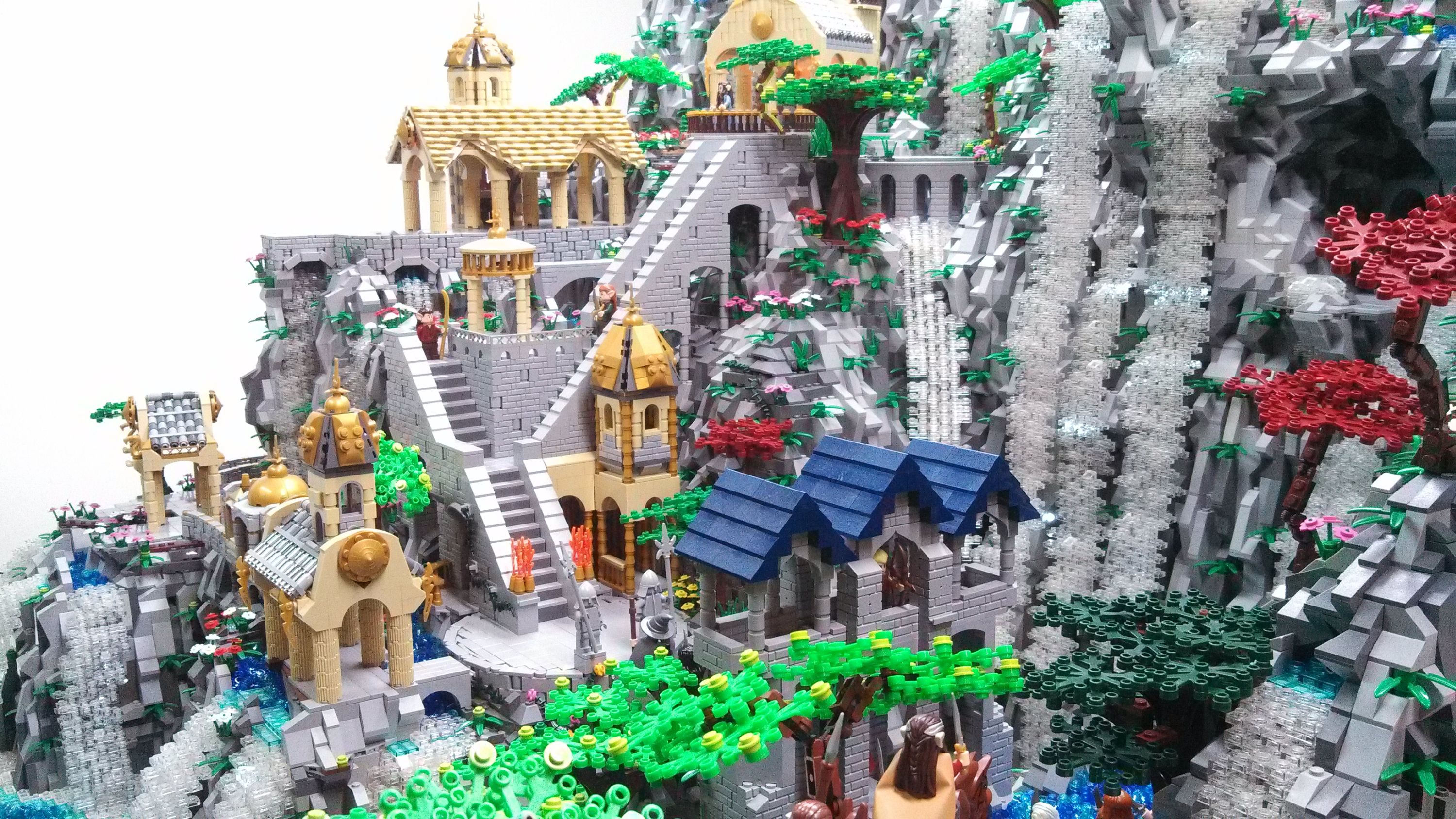 Un fan construye un modelo de Rivendel con 120 mil piezas de Lego – El ...
