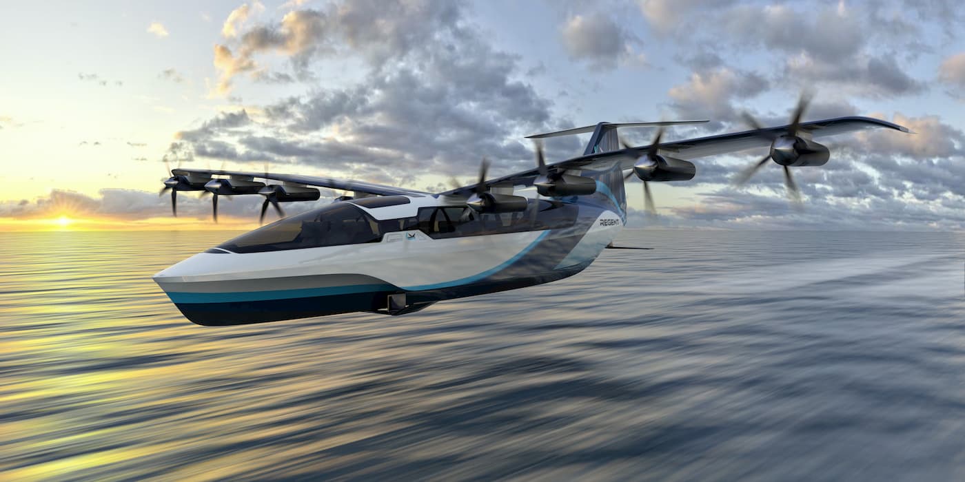 Electric seaglider revealed from REGENT to take flight next year