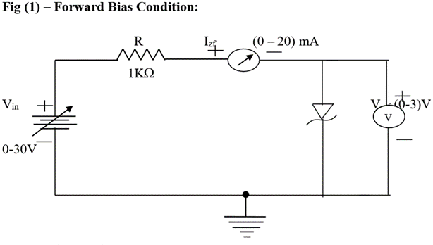 Diode Forward Bias Circuit Diagram