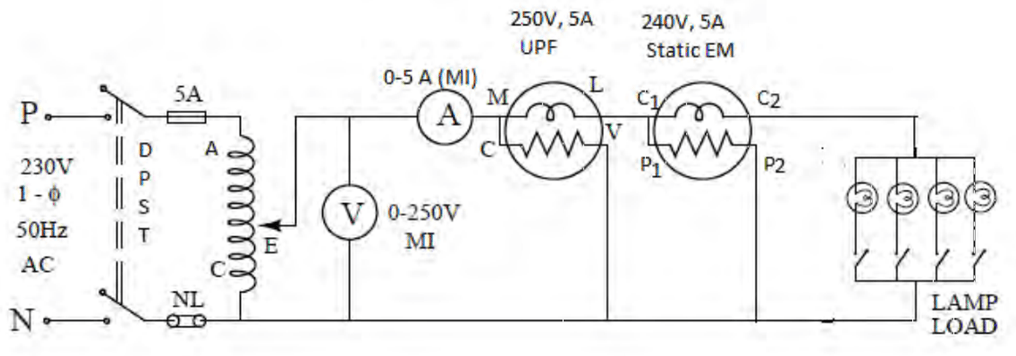 electronic energy meter circuit diagram - Circuit Diagram