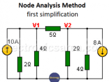 Node Analysis Method Steps Example Electronics Area