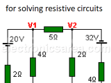 Node Analysis Method Steps Example Electronics Area