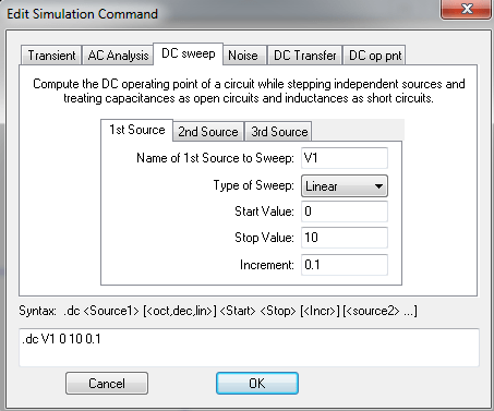 How to Sweep Voltage in LTSpice Step by Step Tutorials ...