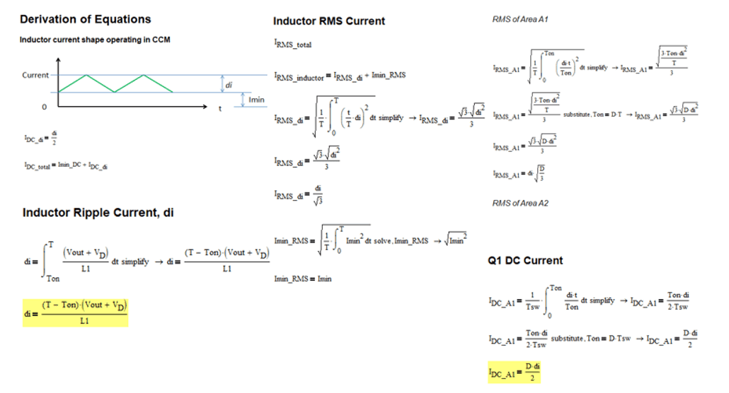 Buck Converter Design Template Mathcad | ElectronicsBeliever
