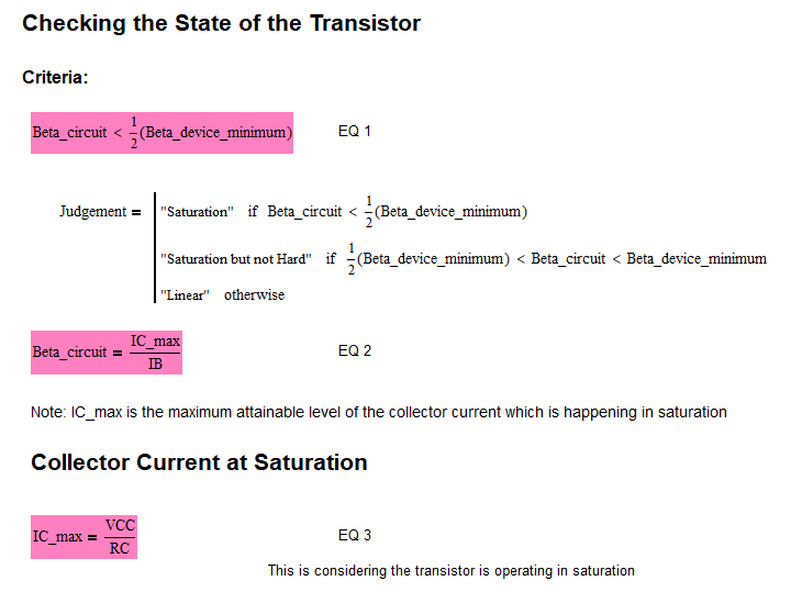 NPN Transistor Fixed Bias Circuit Design Template | ElectronicsBeliever