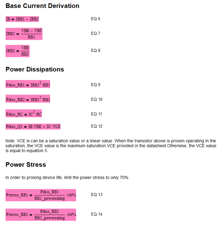 NPN Transistor Fixed Bias Circuit Design Template | ElectronicsBeliever