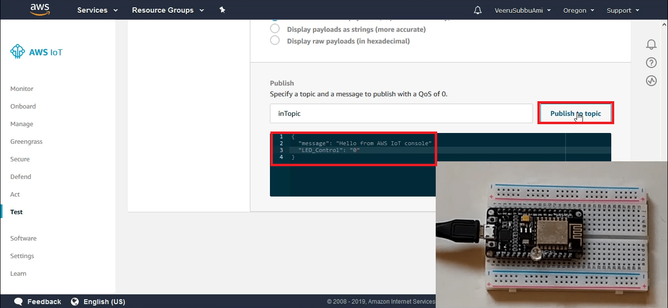 Controlling Led From Aws Using Nodemcu And Arduino Ide Electronics Innovation